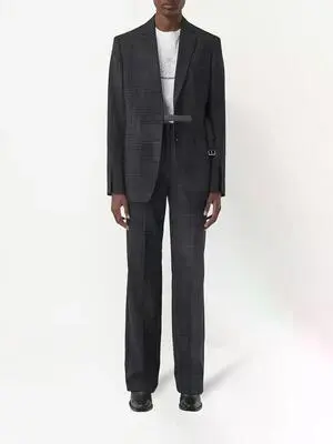 Burberry Check Wool Tailored Trousers