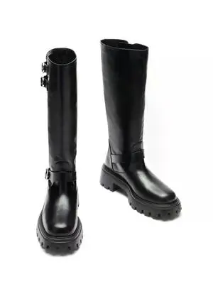 STUART WEITZMAN Emerson Moto Boots - Black