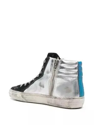 GOLDEN GOOSE Slide High-top Sneakers - White
