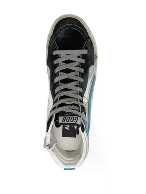 GOLDEN GOOSE Slide High-top Sneakers - White