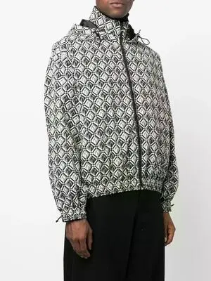 MARINE SERRE Graphic Print Zip-up Hooded Jacket
