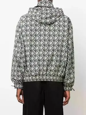 MARINE SERRE Graphic Print Zip-up Hooded Jacket