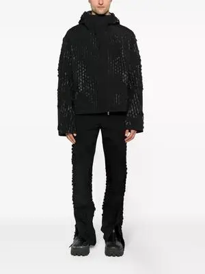 HELIOT EMIL Morphogens Lasercut-pattern Hooded Jacket