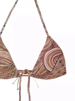 AMIR SLAMA Printed Triangle Bikini Set