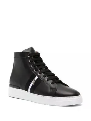 Philipp Plein Skull-charm Leather Sneakers