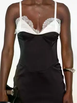 ALMAZ Exposed Corset Satin Gown