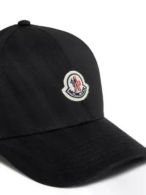 Moncler Logo-patch Baseball Cap - Black