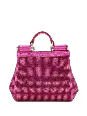 Dolce & Gabbana Mini Sicily Rhinestone-embellished Tote Bag