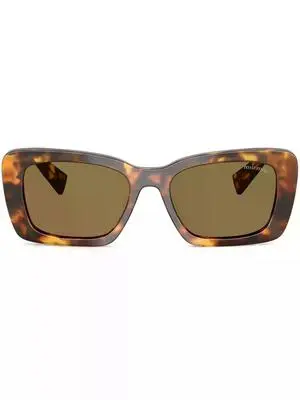 Miu Miu Oversized Tortoiseshell Sunglasses