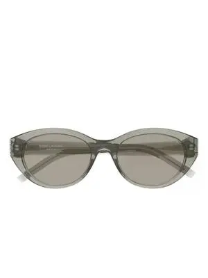 Saint Laurent Oval-frame Sunglasses - Grey