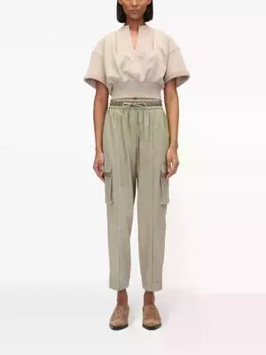 3.1 Phillip Lim V-neck Cotton T-shirt - Neutrals