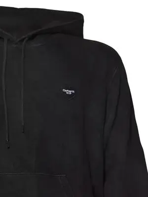 Carhartt Work In Progress Logo-embroidered Hoodie - Black