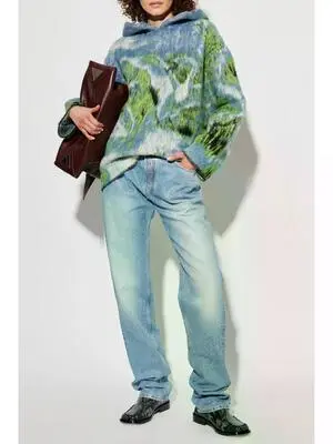 Attico Brushed-jacquard Sweater