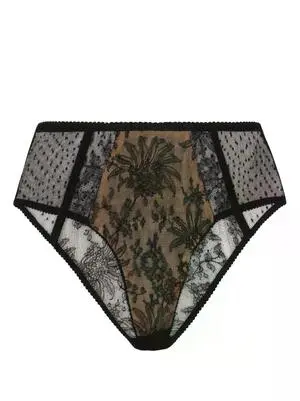 Dolce & Gabbana High-waisted Plumetis Lace Panties