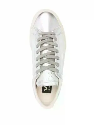 VEJA Campo Metallic Leather Sneakers