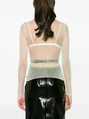 MUGLER Sheer Sweater