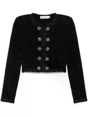 SELF-PORTRAIT Textured Knit Jacket
