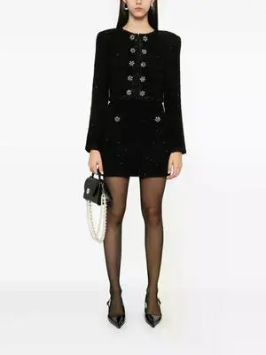SELF-PORTRAIT Textured Knit Jacket