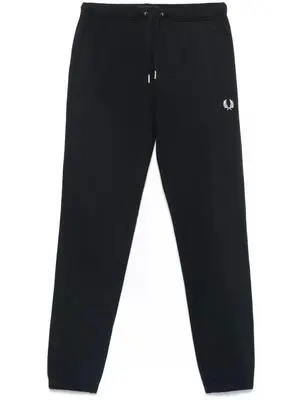 Fred Perry Logo-embroidered Track Pants - Blue