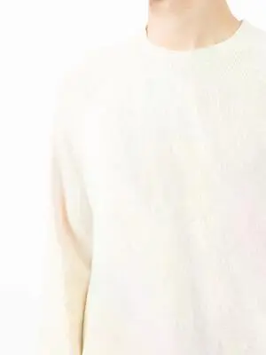Sunspel Crew-neck Wool Jumper - White