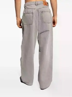 Y/project Wide Leg Jeans With Distressed Detailing
