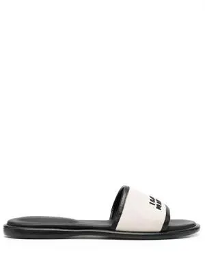 Isabel Marant Étoile Vikee Logo-embroidered Sandals - Neutrals