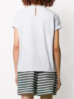 Brunello Cucinelli Round-neck Beaded T-shirt