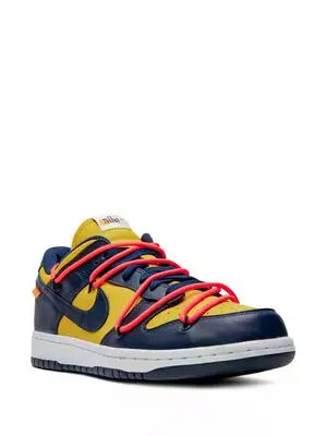 Nike X Off White Dunk Low University Gold Sneakers