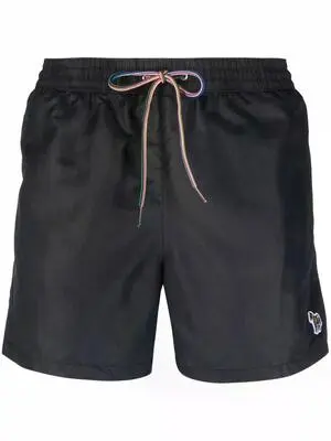 Paul Smith Logo-patch Swim Shorts - Black
