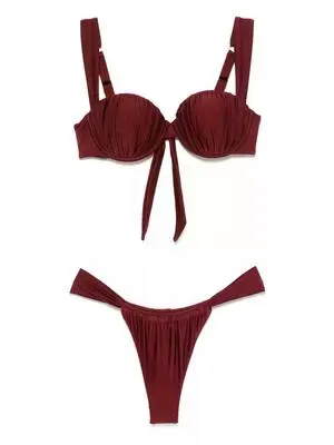 NOIRE SWIMWEAR Mahogany Bikini Set - Red