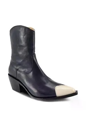 MADISON MAISON Heart Toe Cowboy Boots - Blue