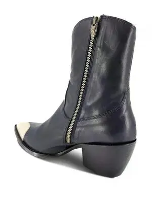 MADISON MAISON Heart Toe Cowboy Boots - Blue