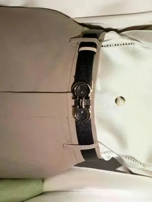 FERRAGAMO Gancini Buckle Reversible Belt - Neutrals
