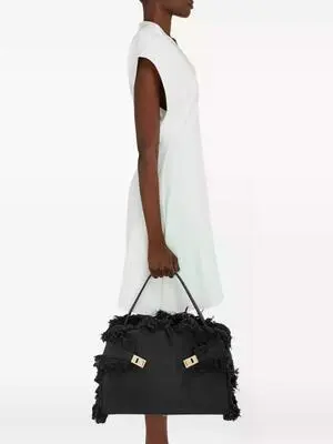 FERRAGAMO Hug Fringe-detail Shoulder Bag