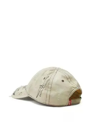 DIESEL® Distressed Baseball Cap With Eagle Print