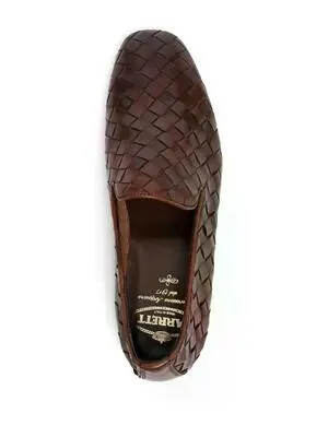 BARRETT Woven-leather Loafers