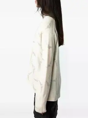 Zadig&Voltaire Mirka Strass Wings Cashmere Cardigan
