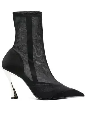 MUGLER 95mm Mesh Ankle Boots