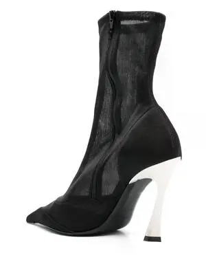 MUGLER 95mm Mesh Ankle Boots