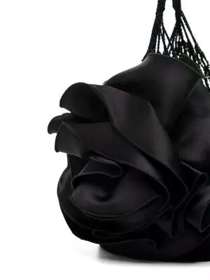 Magda Butrym Devana Floral-appliqué Mini Bag - Black