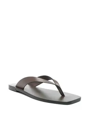 A.emery Kinto Leather Thong Sandals - Brown