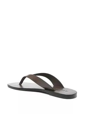 A.emery Kinto Leather Thong Sandals - Brown