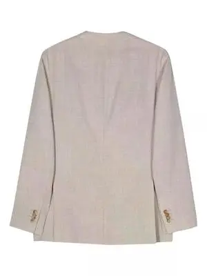 Boglioli Single-breasted Wool Blazer - Neutrals