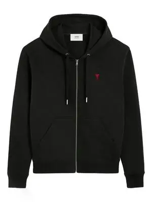 AMI Paris De Coeur Zipped Hoodie