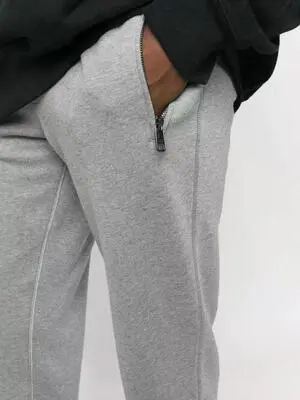 Dolce & Gabbana Drawstring Cotton Track Pants - Grey