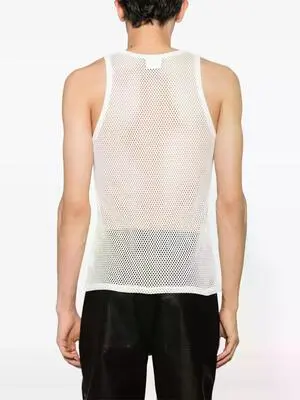 COURREGES Ac Mesh Tank Top - White