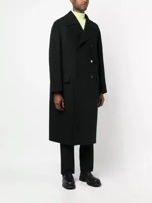 JIL SANDER Double-breasted Virgin Wool Coat