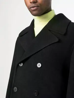 JIL SANDER Double-breasted Virgin Wool Coat