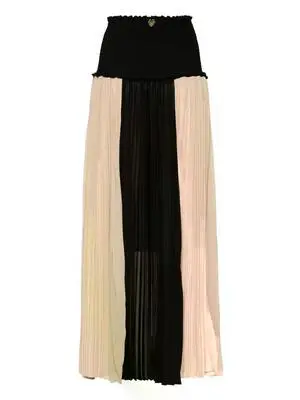 TWINSET Colour-block Pleated Midi Dress