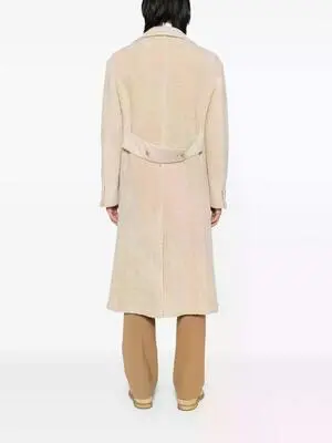 Kiton Single-breasted Coat - Neutrals